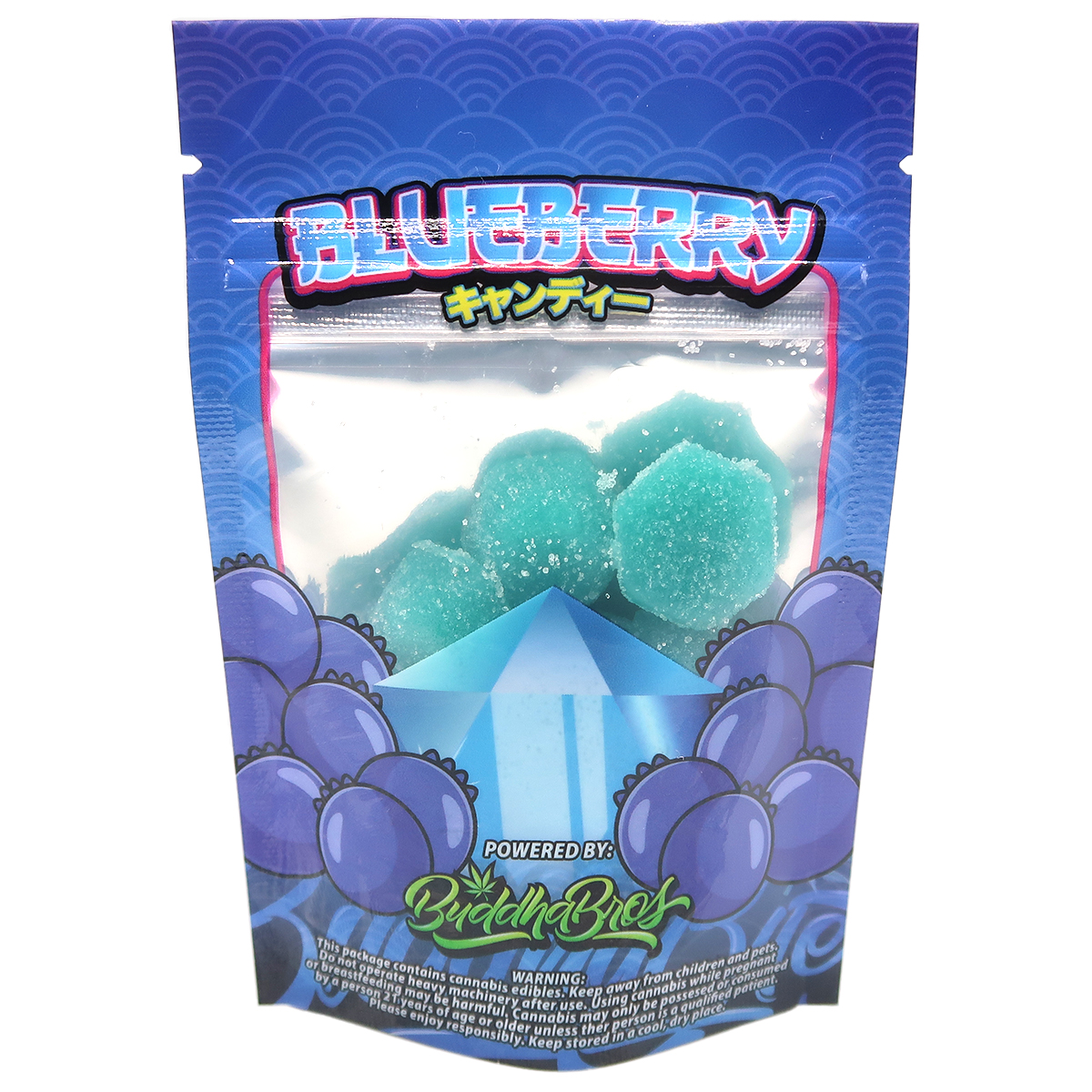 Buy Buddha Bites THC Infused Gummies 600mg - Blueberryy Online - OWD