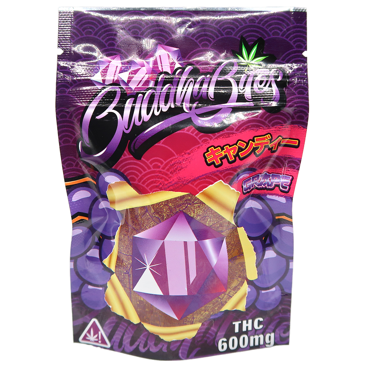 Buy Buddha Bites THC Infused Gummies 600mg - Grape Online - OWD