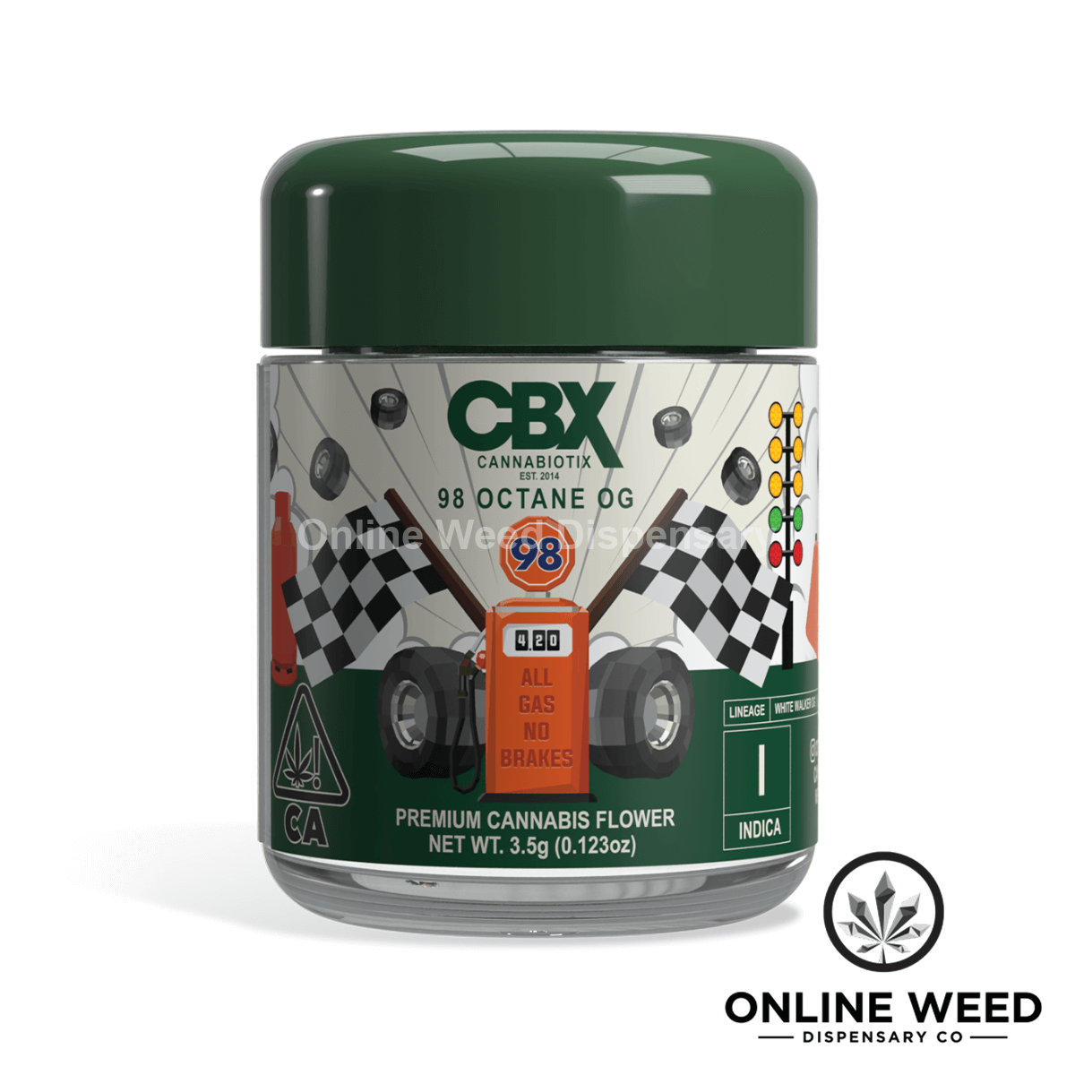 Buy CBX Cannabiotix Flower 3.5g- 98 Octane OG (Premium Bud) Online - OWD