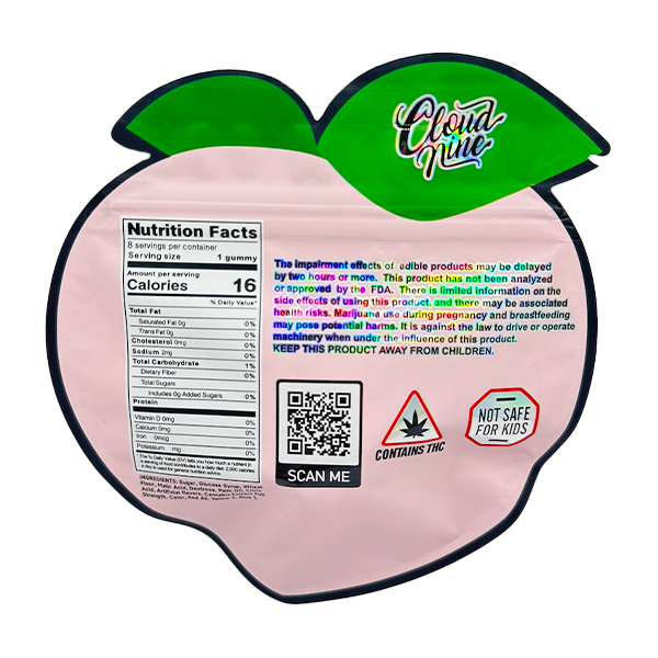 Buy Cloud Nine - Peach Gummies 500mg Online - OWD