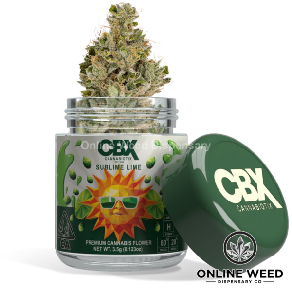 Buy CBX Cannabiotix Flower 3.5g- Sublime Lime (Premium Bud) Online - OWD