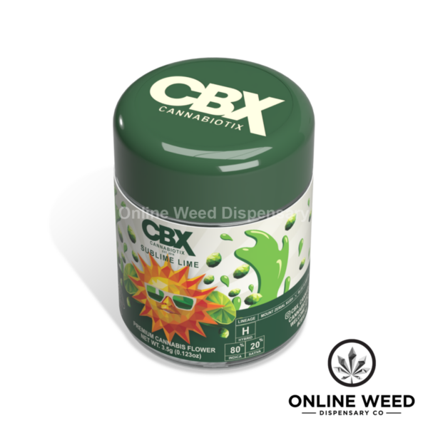 Buy CBX Cannabiotix Flower 3.5g- Sublime Lime (Premium Bud) Online - OWD