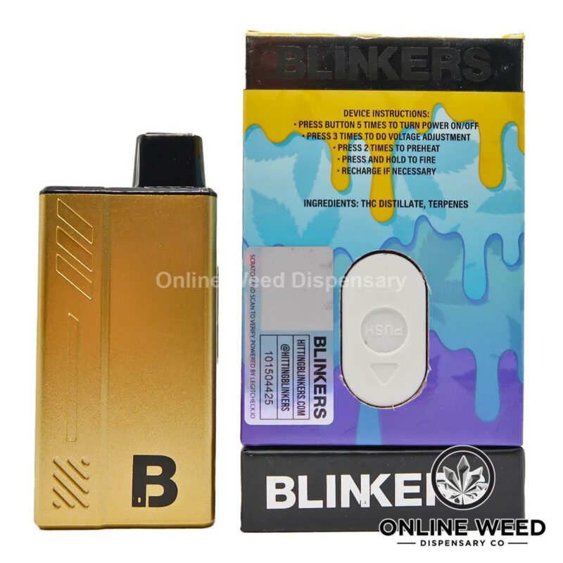 Buy Blinkers 3.5g THC Distillate Disposables - Birthday Cake Online - OWD
