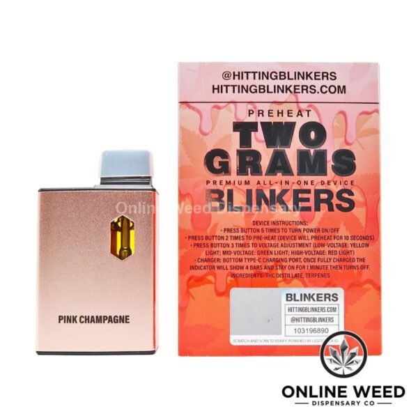 Buy Blinkers 2g THC Distillate Disposables - Pink Champagne Online - OWD