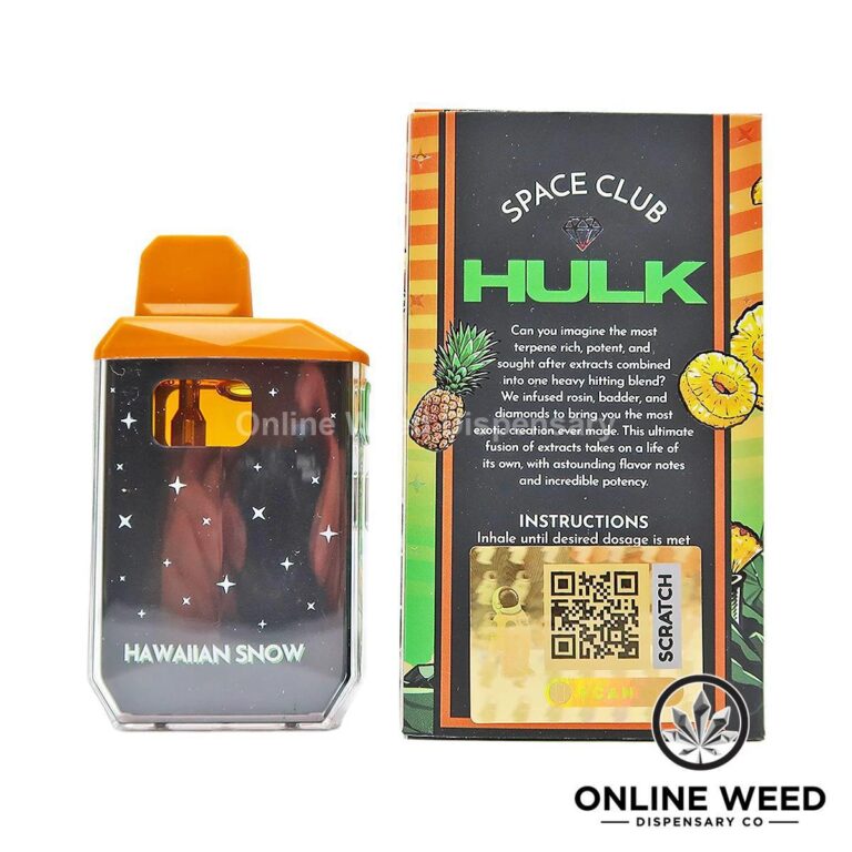 Buy Space Club 3g Hulk Bar (Badder + Rosin + Diamonds) Disposable Vape ...