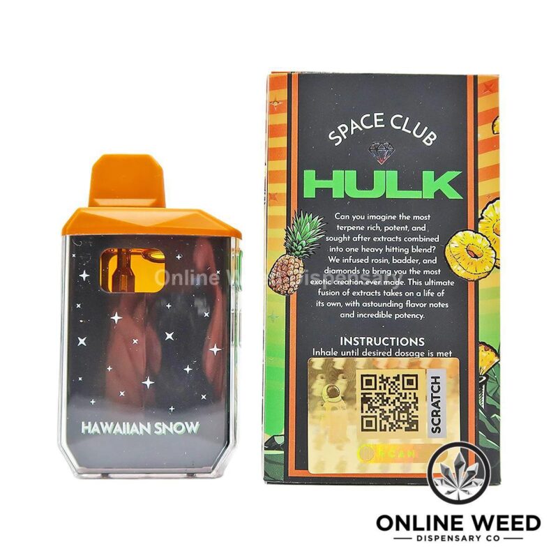 Buy Space Club 3g Hulk Bar (Badder + Rosin + Diamonds) Disposable Vape ...