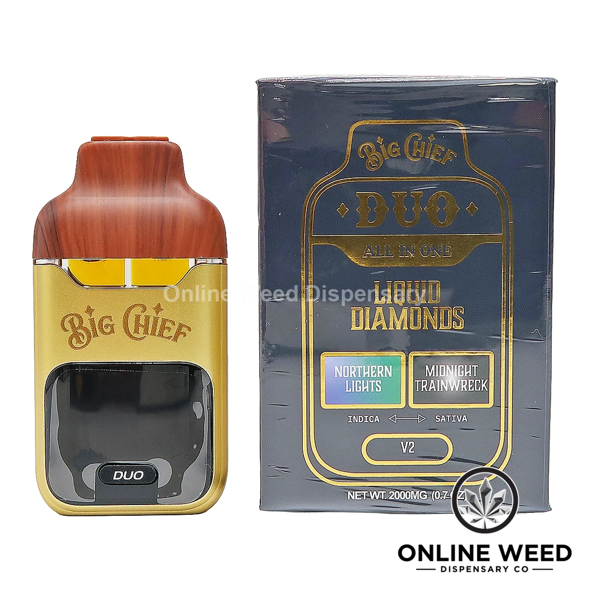 Buy Big Chief Duo 2g All-In-One Disposable Vape - Northern Lights ...